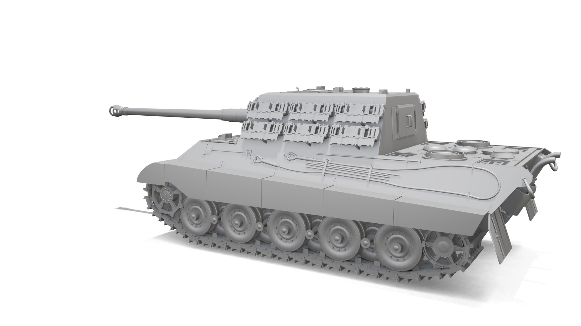 Jagdtiger Tiger Tank 3D Model - TurboSquid 1630288