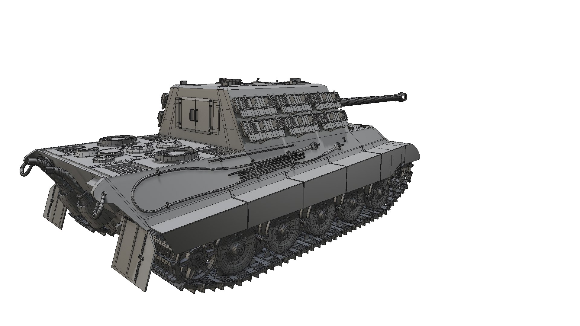 Jagdtiger Tiger Tank 3D Model - TurboSquid 1630288