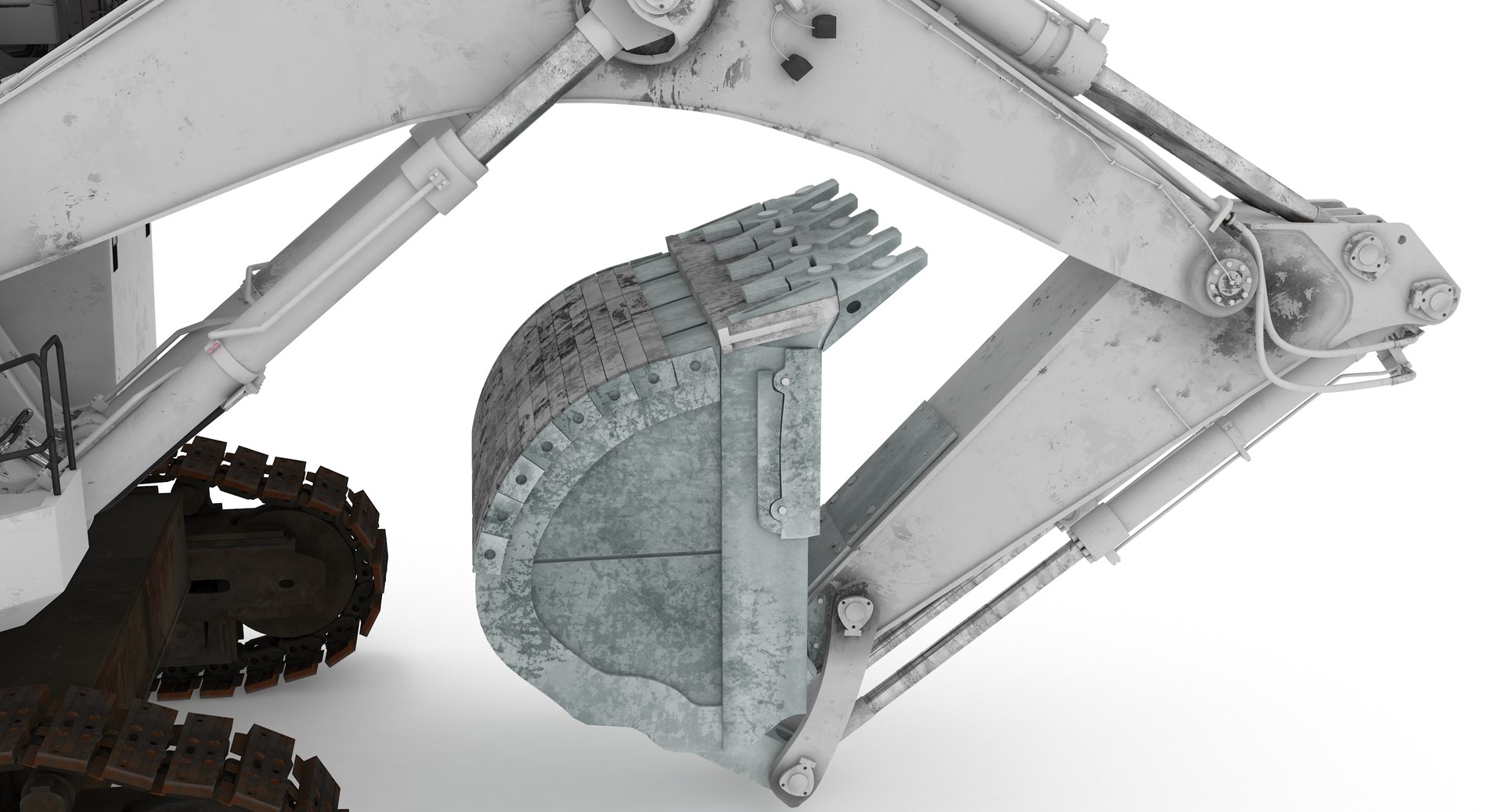 Size gooseneck boom excavator 3D model - TurboSquid 1193261