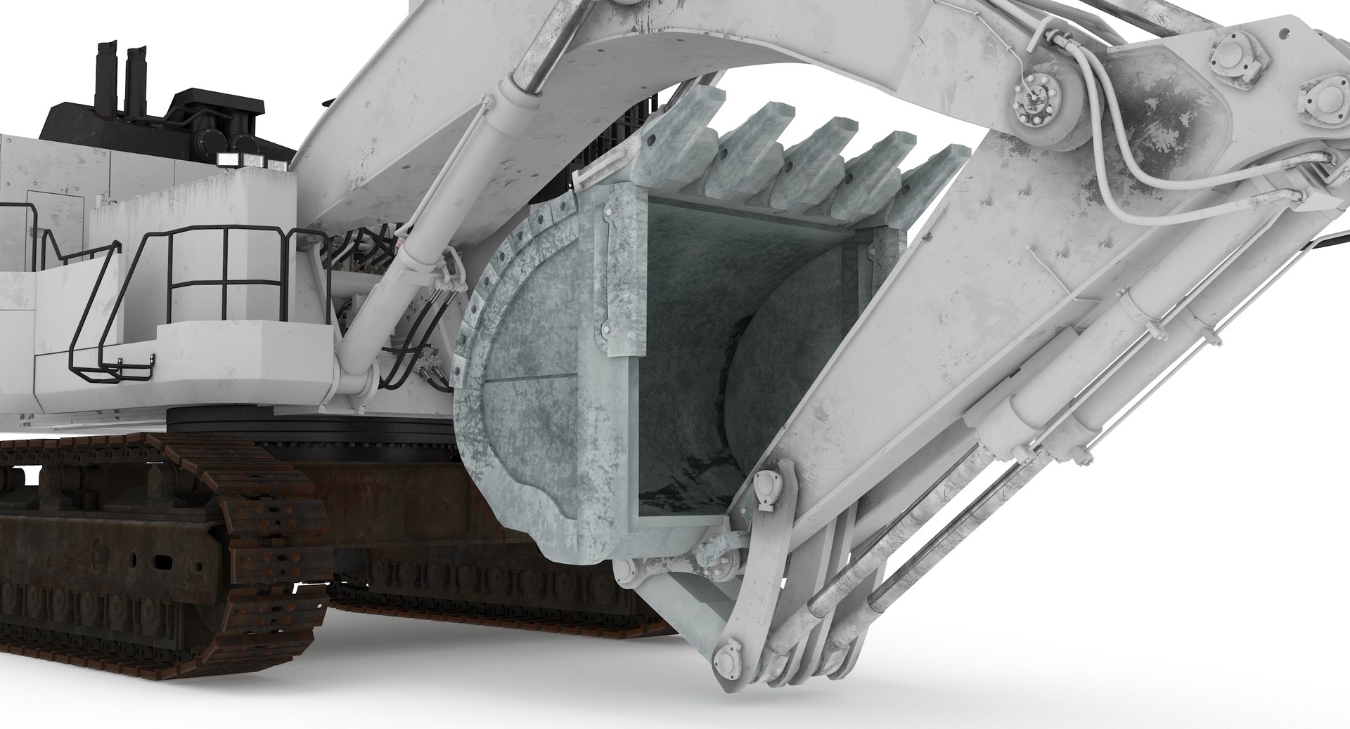 Size gooseneck boom excavator 3D model - TurboSquid 1193261