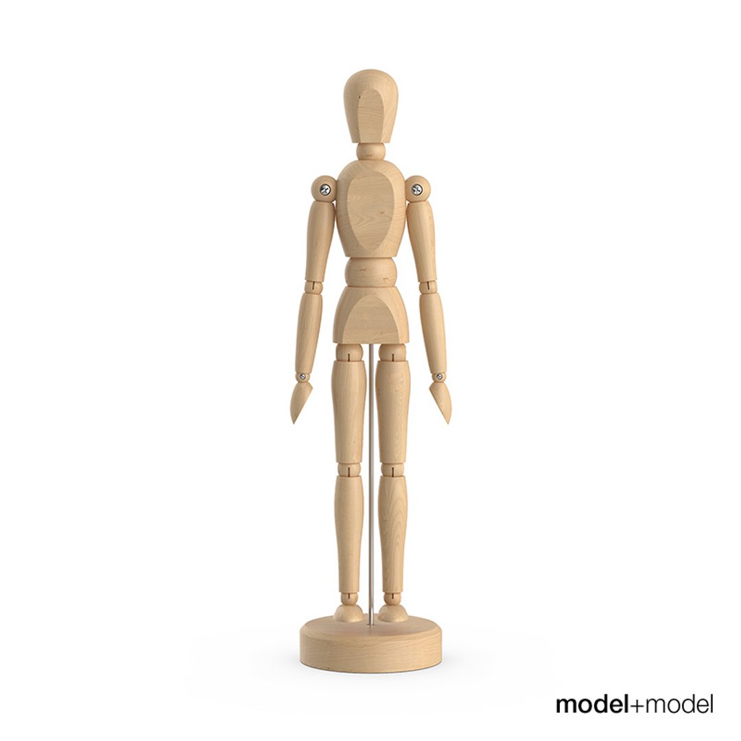 3d Wooden Man Figure
