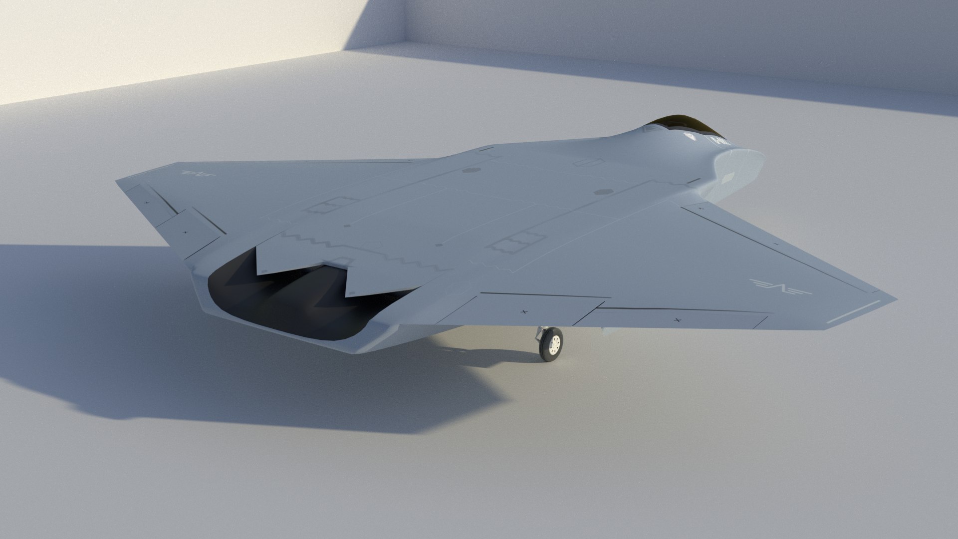 DAGGER Light Sixth Generation Stealth Fighter Jet 3D Model 3D ...