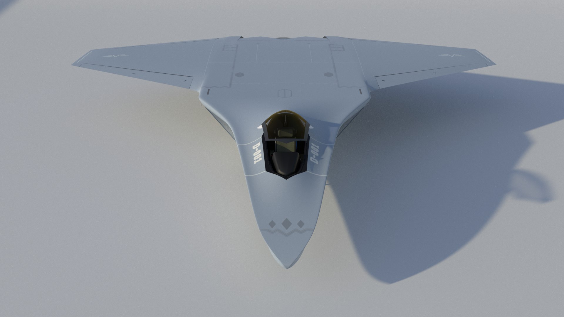 DAGGER Light Sixth Generation Stealth Fighter Jet 3D Model 3D ...