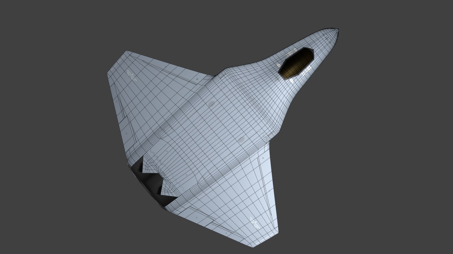 DAGGER Light Sixth Generation Stealth Fighter Jet 3D Model 3D ...