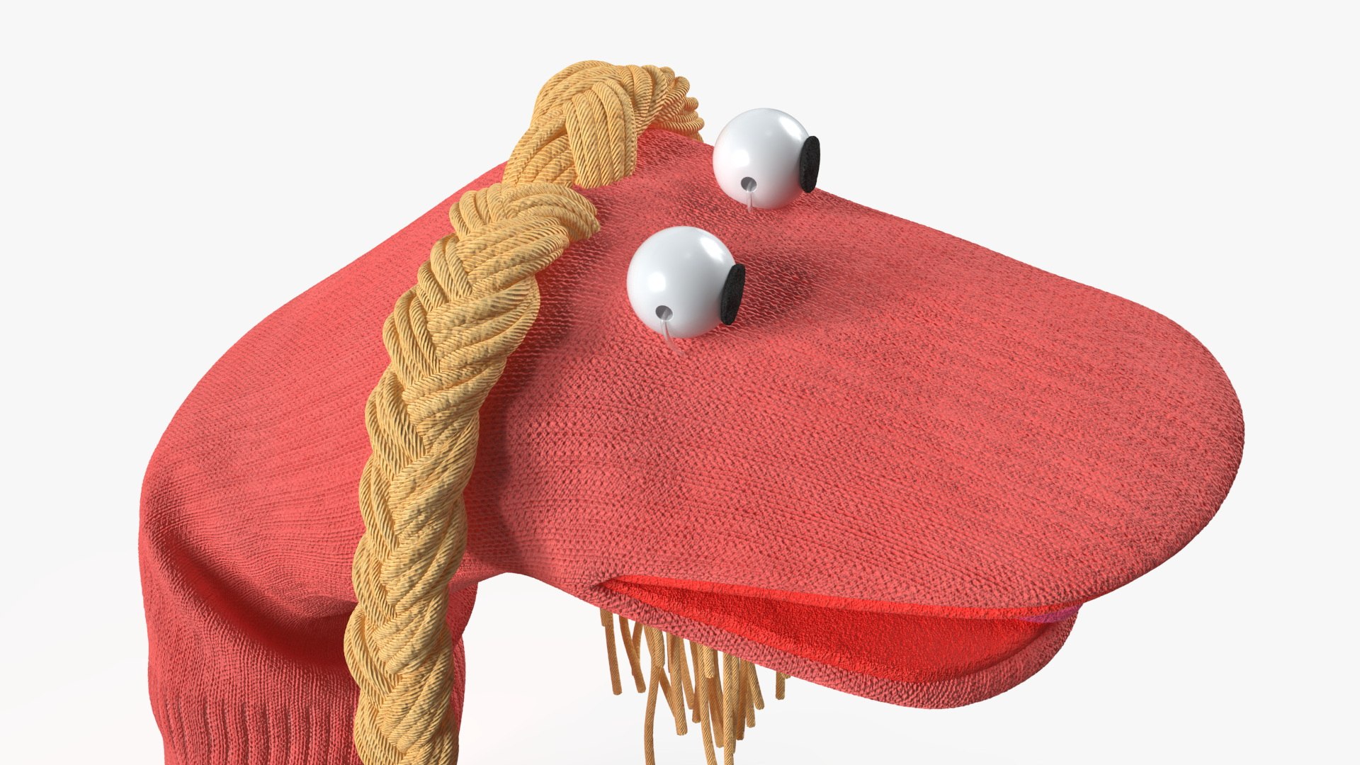 3D Character Hand Puppet Pink Girl Surprised Pose - TurboSquid 2269824