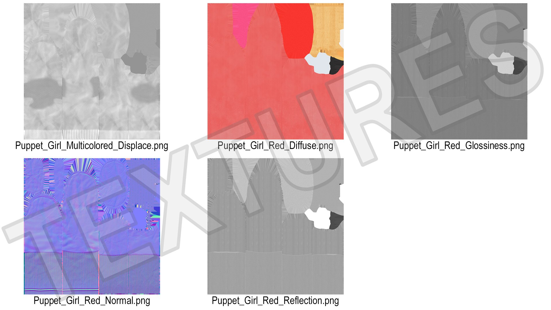 3D Character Hand Puppet Pink Girl Surprised Pose - TurboSquid 2269824