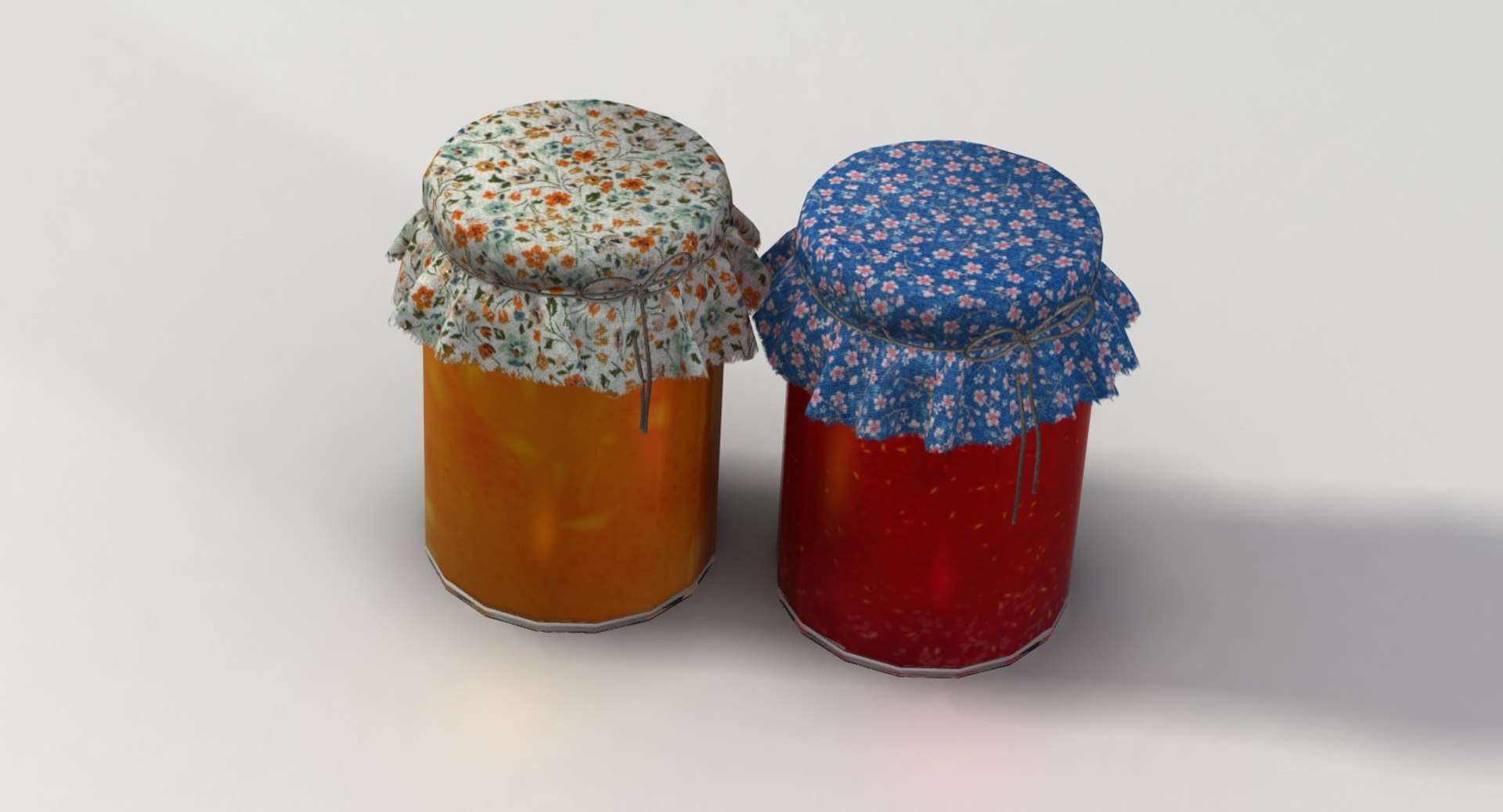 Jam Jars 3D Model - TurboSquid 1292197