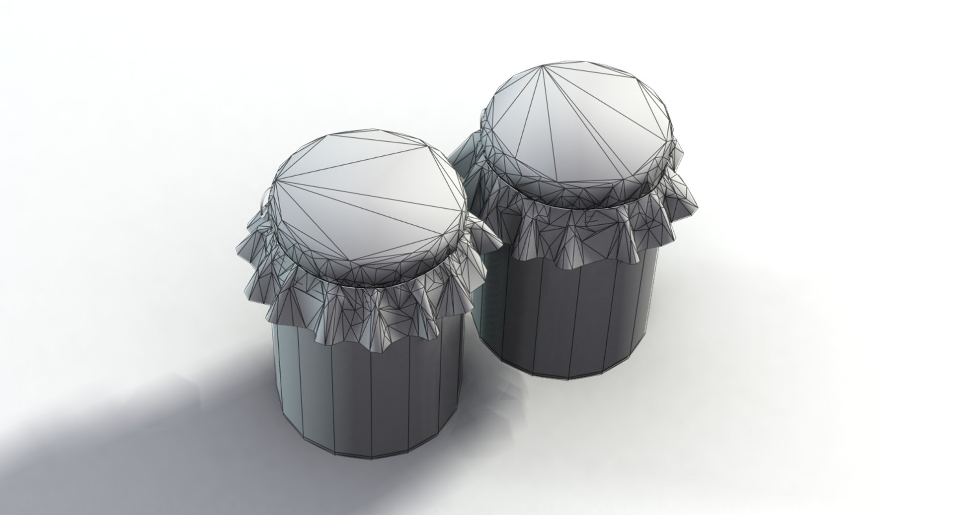 Jam Jars 3D Model - TurboSquid 1292197