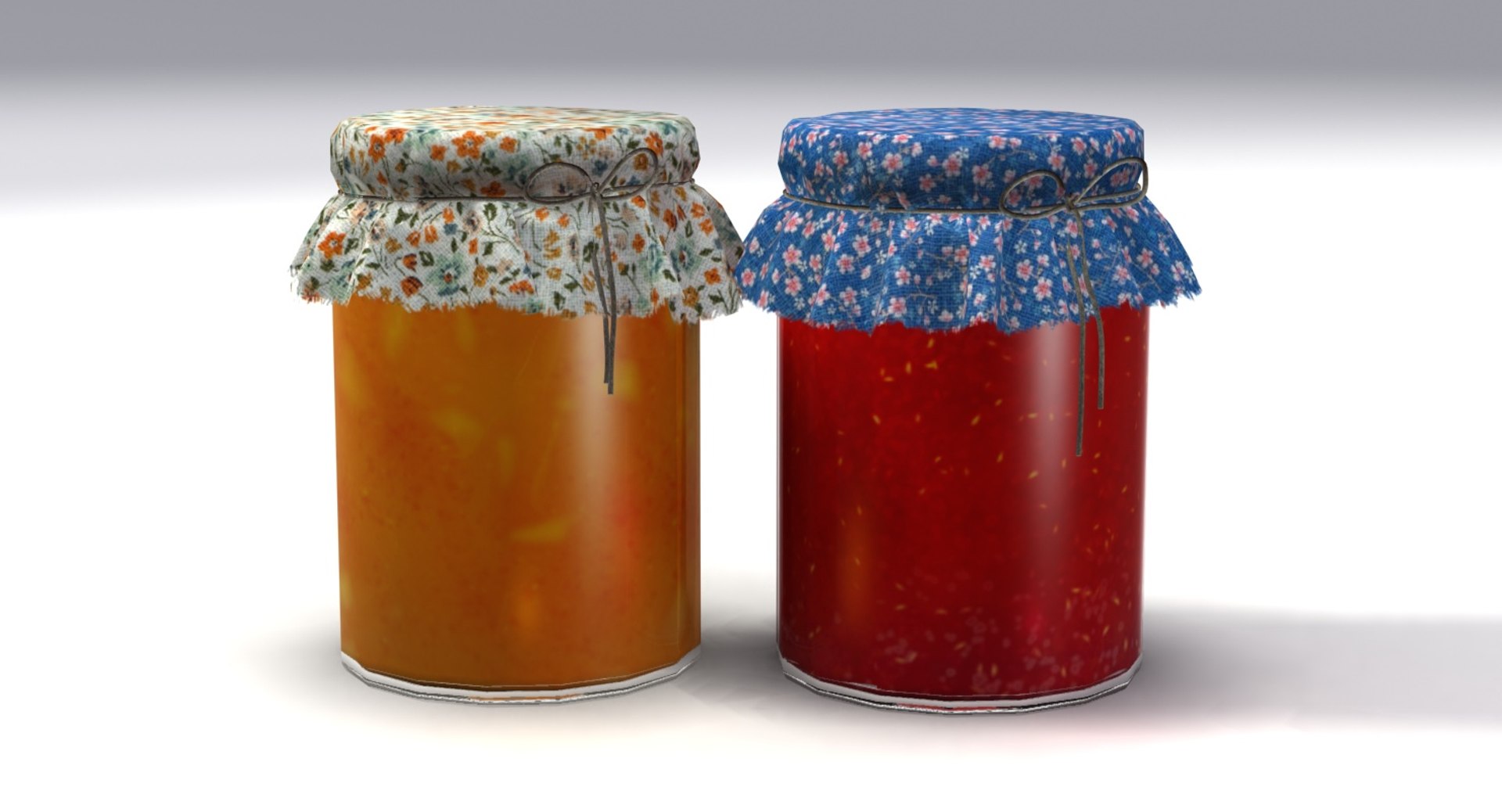 Jam Jars 3D Model - TurboSquid 1292197