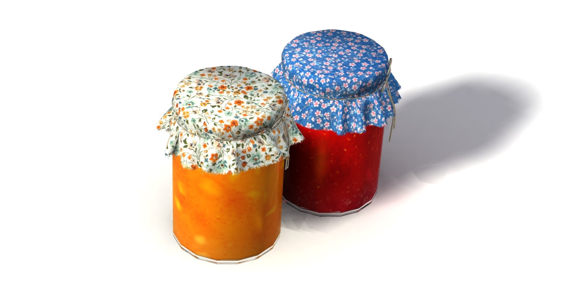 Jam Jars 3D Model - TurboSquid 1292197