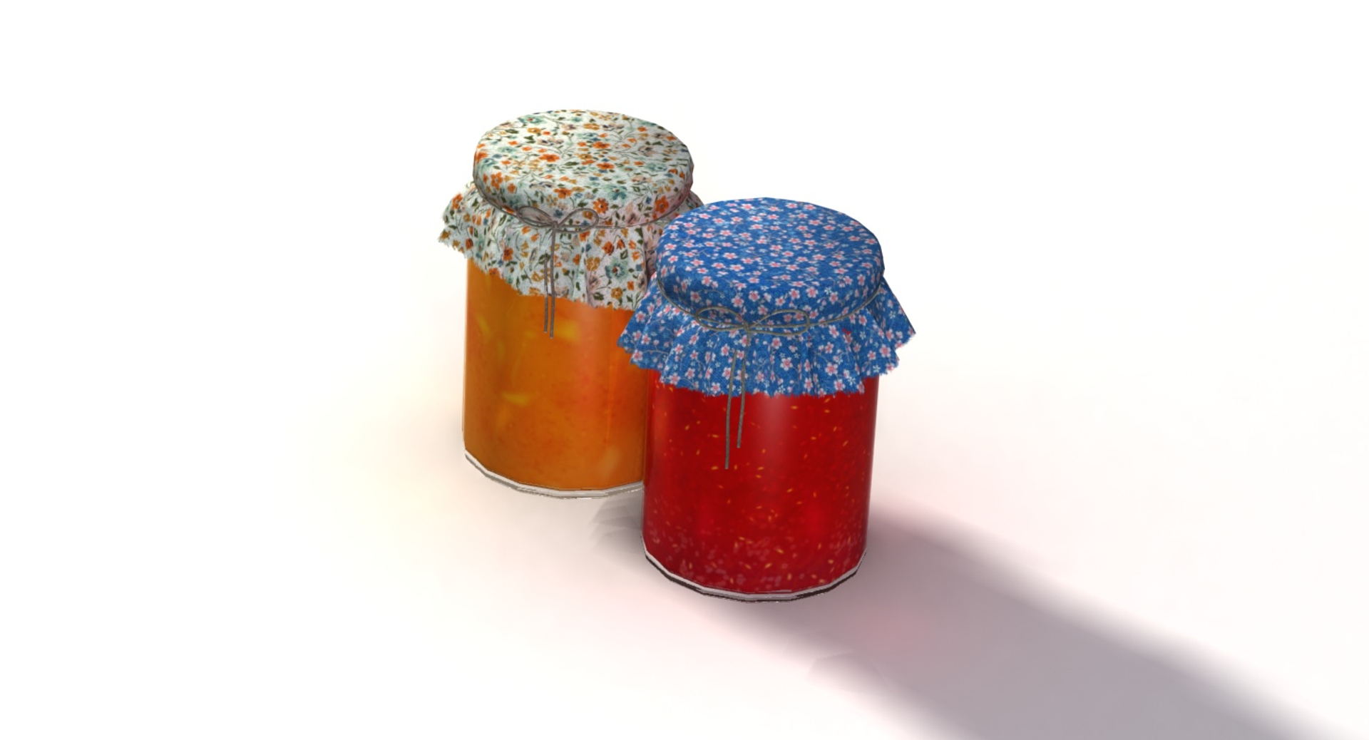 Jam Jars 3D Model - TurboSquid 1292197