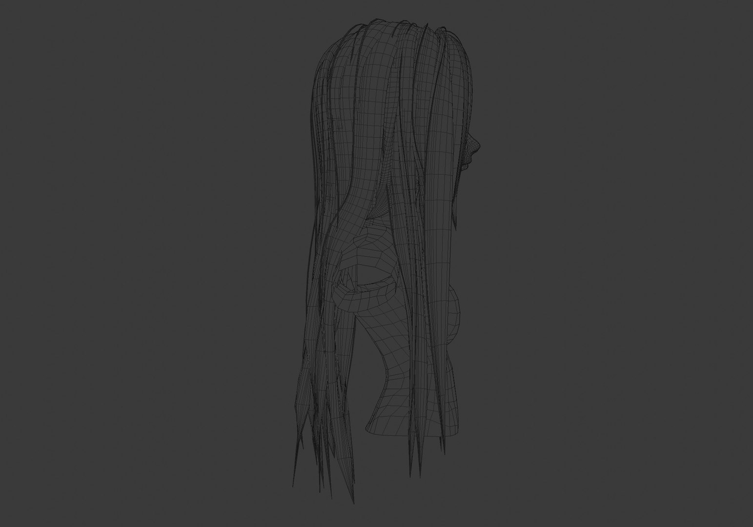 3D Sharp Anime Hairstyle - TurboSquid 1921571