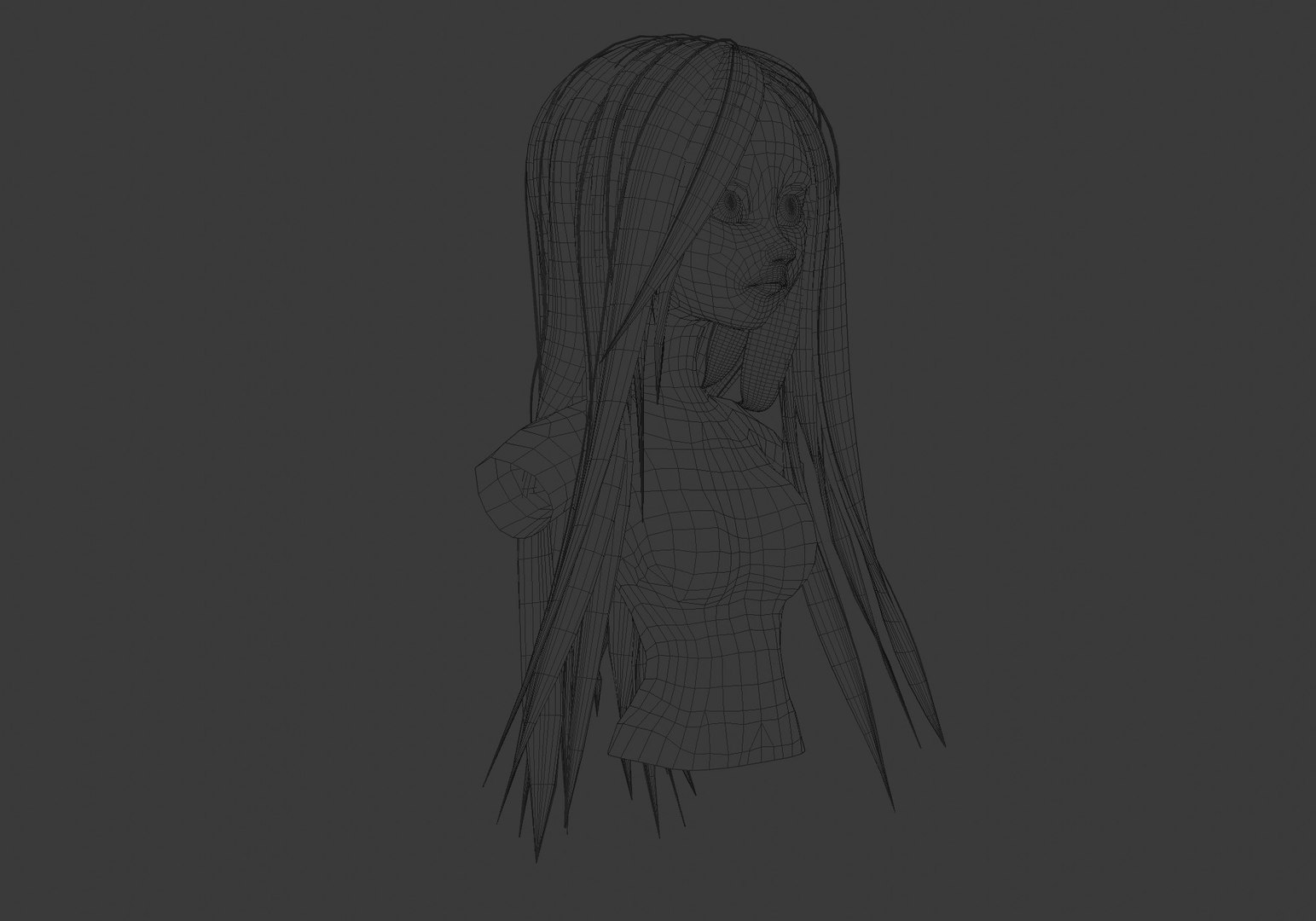 3D Sharp Anime Hairstyle - TurboSquid 1921571