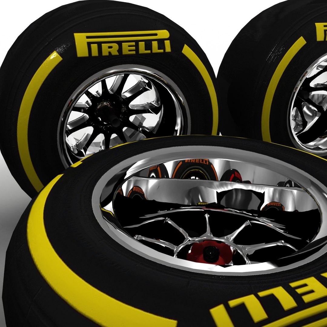 3d Formula 1 Wheels Pirelli Model