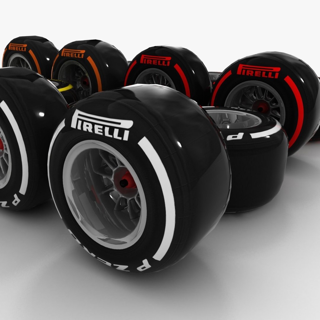 3d Formula 1 Wheels Pirelli Model