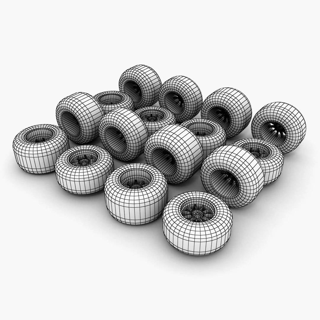3d Formula 1 Wheels Pirelli Model