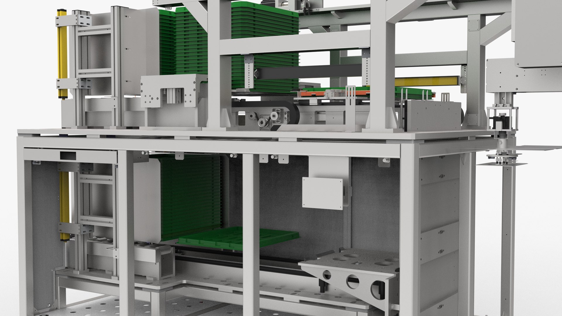 3D Automatic Load And Unload Tray Feeder - TurboSquid 1876914