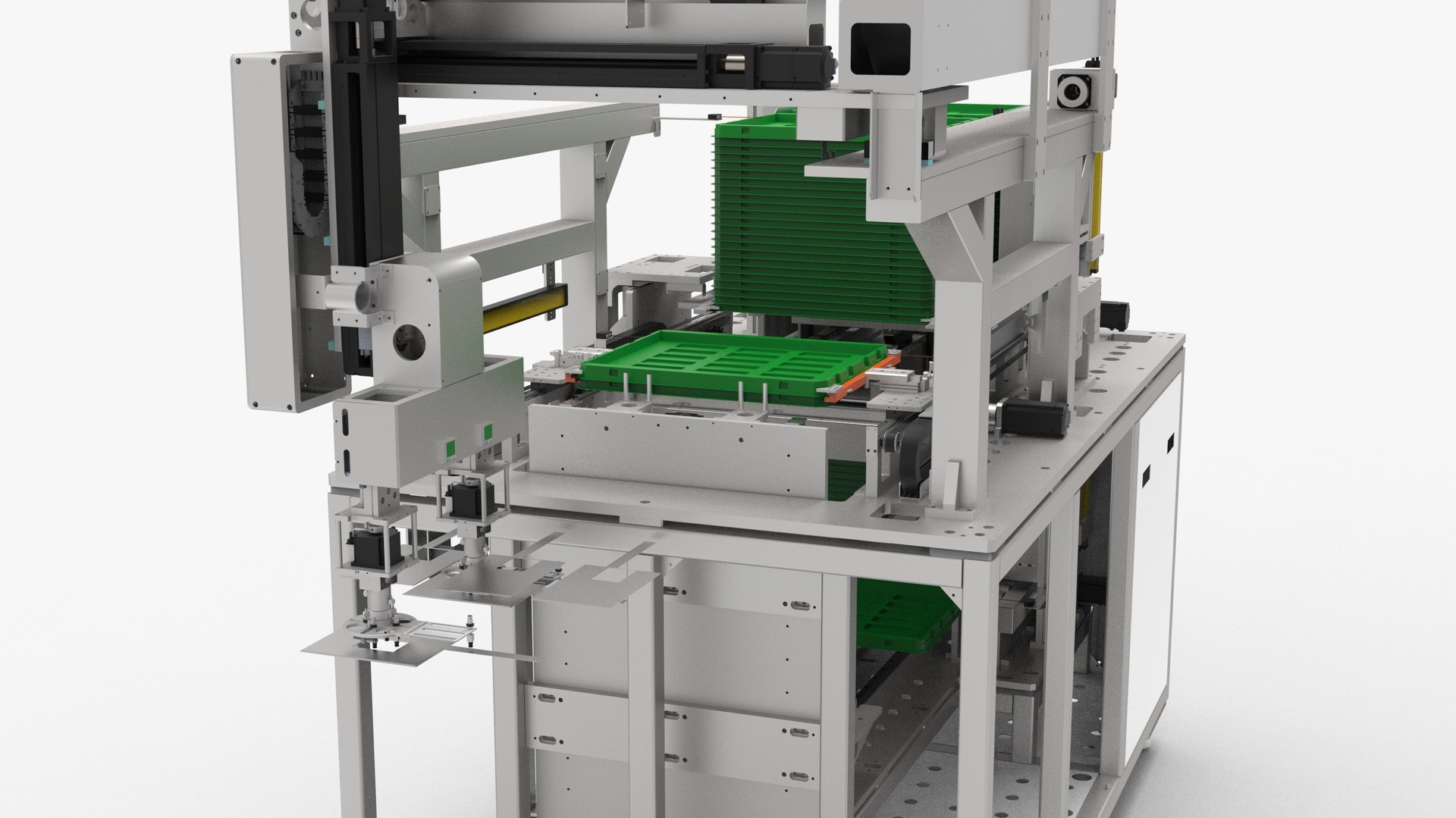 3D Automatic Load And Unload Tray Feeder - TurboSquid 1876914