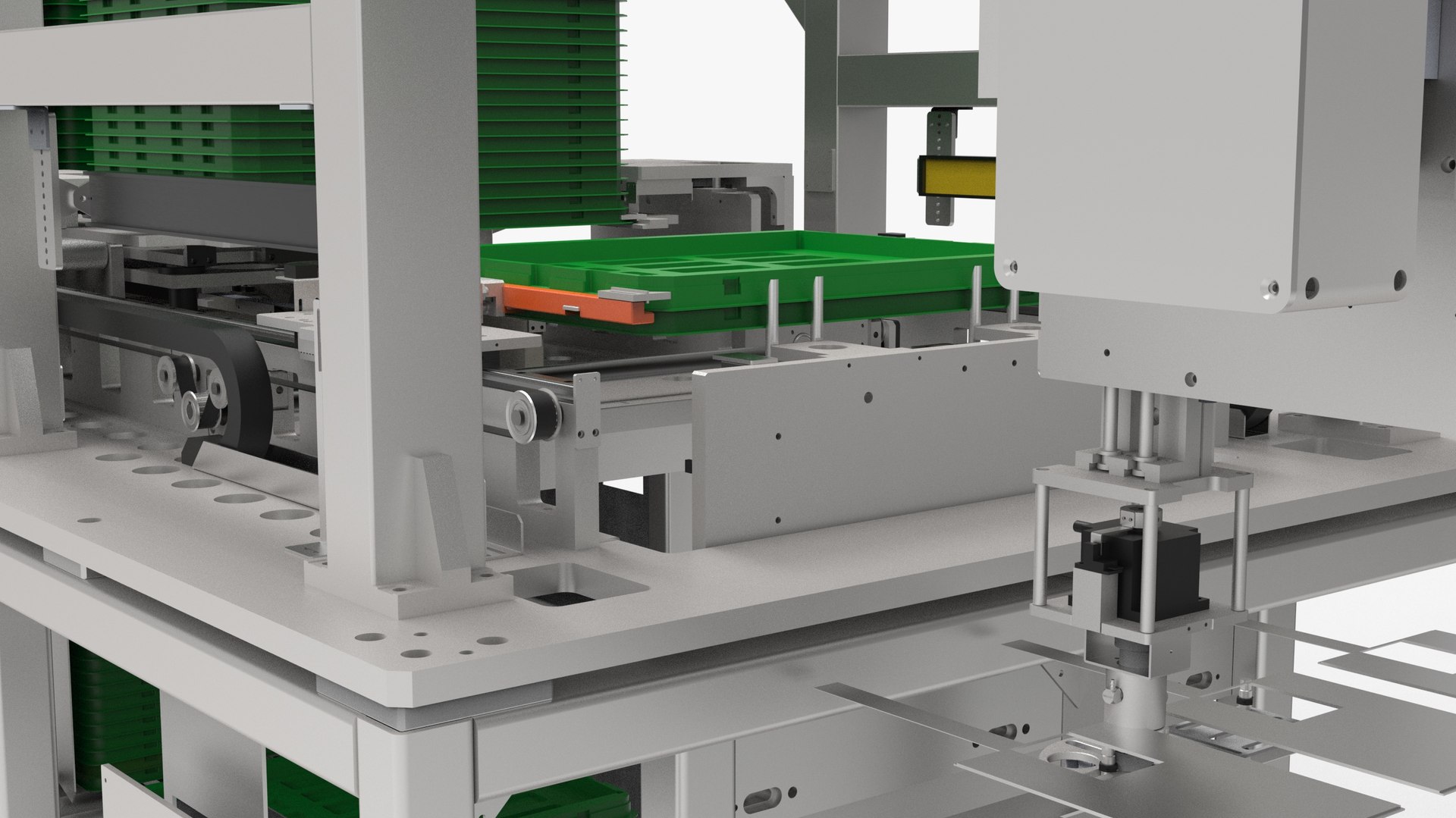 3D Automatic Load And Unload Tray Feeder - TurboSquid 1876914