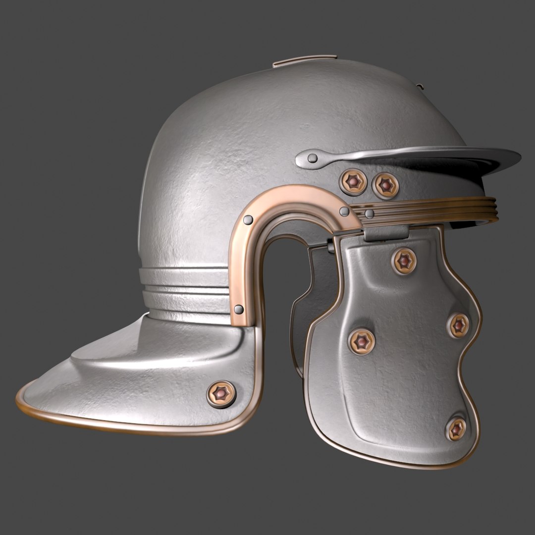 Gallic Helmet 3d Model