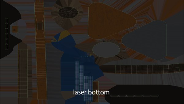 modelo 3d torreta láser - TurboSquid 1711470