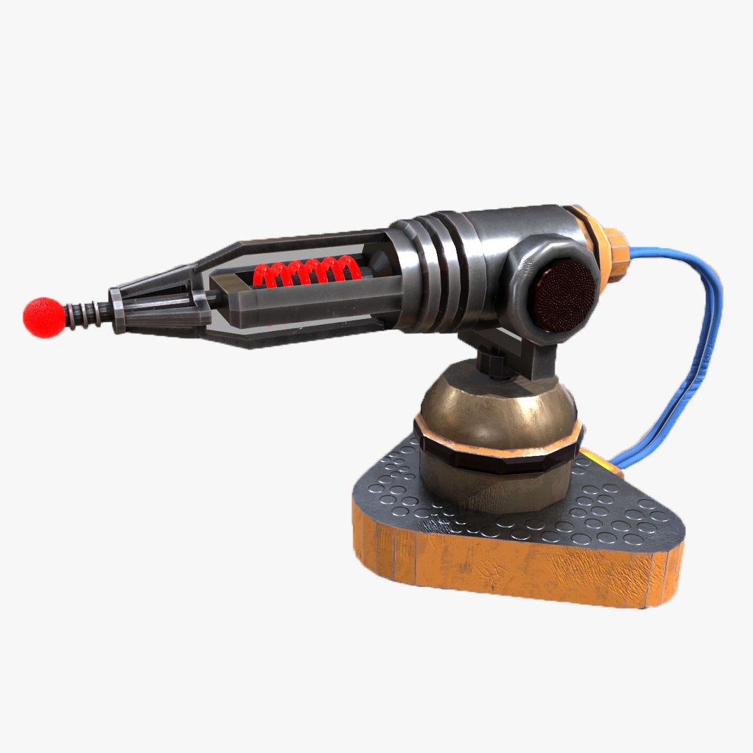 Laser Turret 3D Model - TurboSquid 1711470