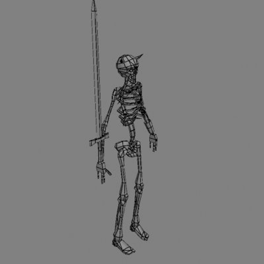 Creatures Characters Goblin Skeleton 3d Model