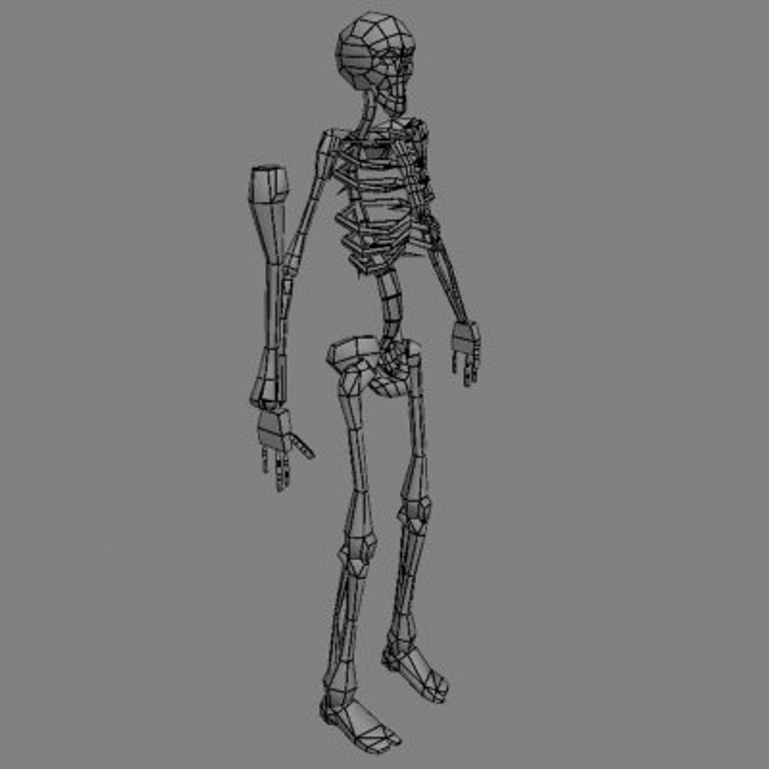 Creatures Characters Goblin Skeleton 3d Model