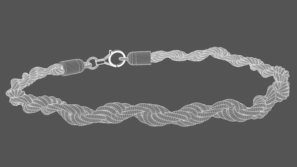 3D rope chain bracelet model - TurboSquid 1516353