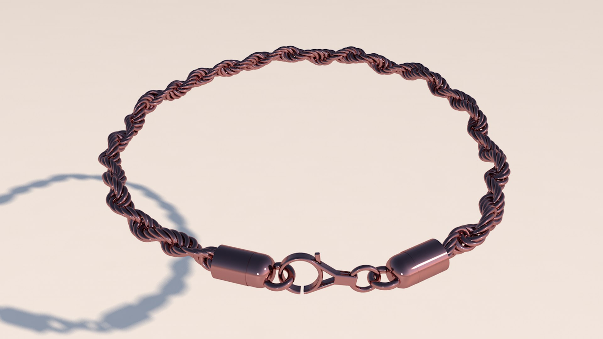 3D Rope Chain Bracelet Model - TurboSquid 1516353