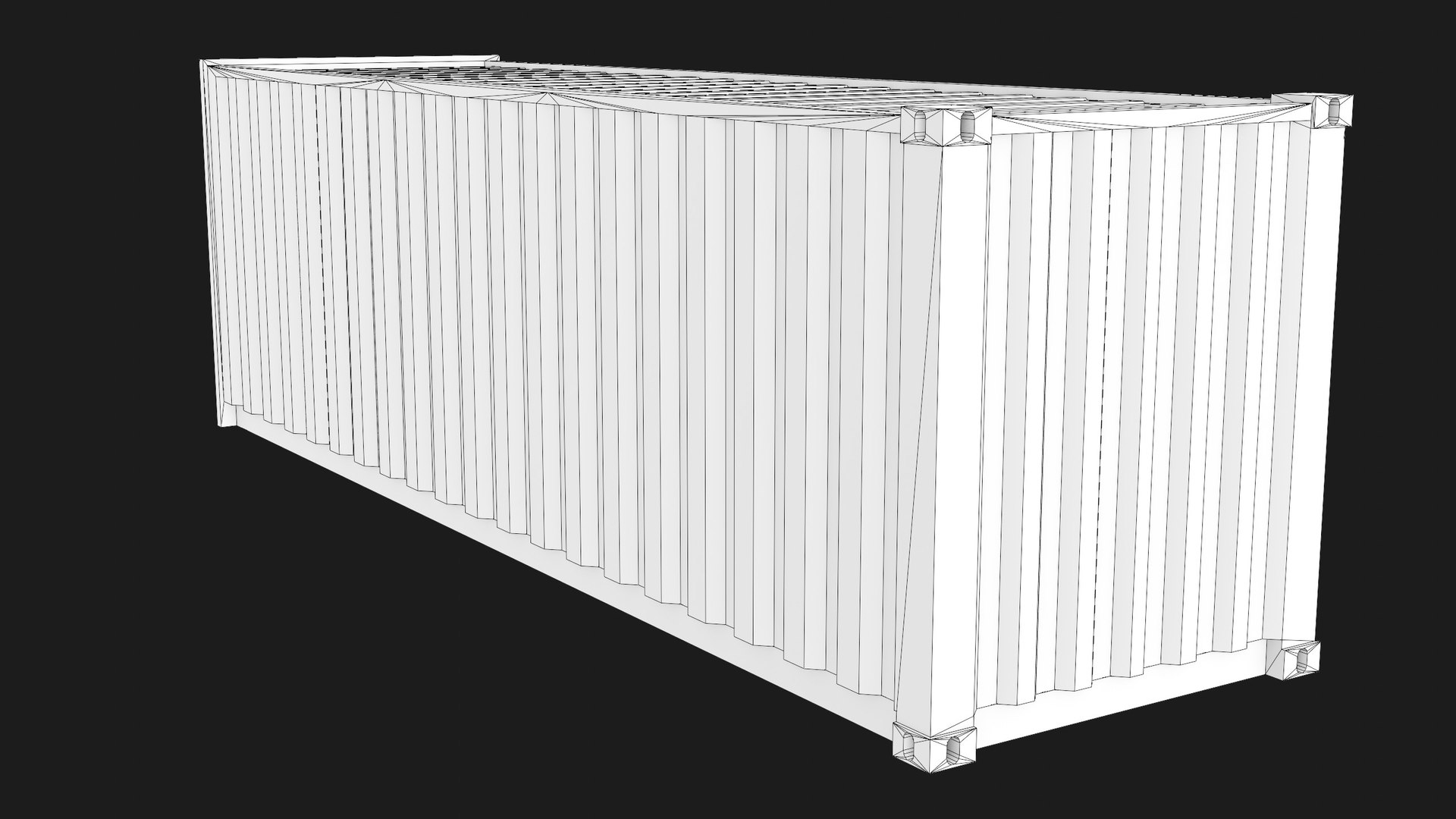 3D Model 30ft Container With Roll-Up Door - Green - TurboSquid 2151409