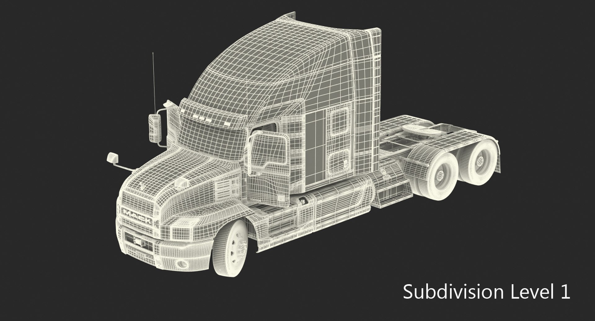 Mack anthem truck 2018 model - TurboSquid 1300232