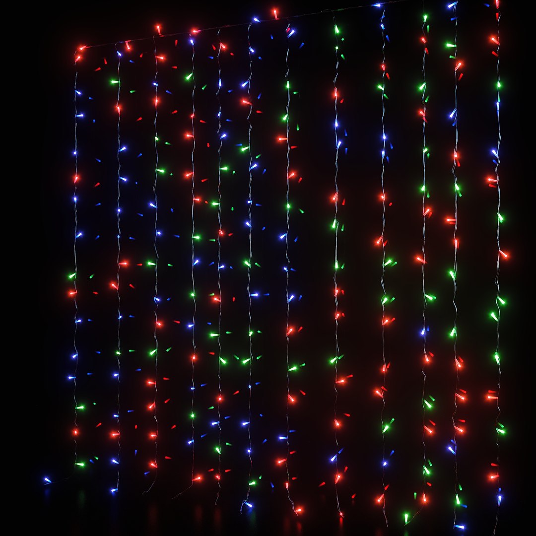 Editable garland for the window 3D model - TurboSquid 2001241