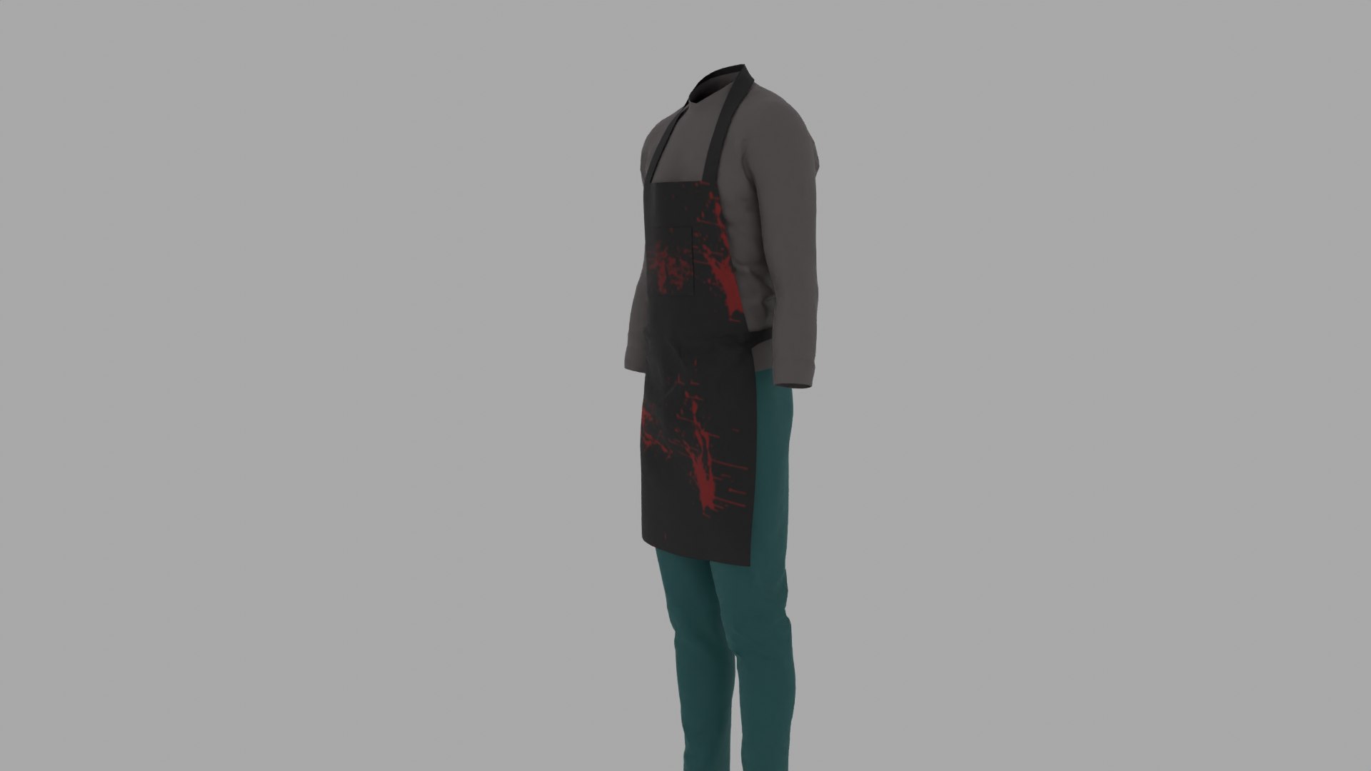 Butcher Costume 3D Model - TurboSquid 1973147
