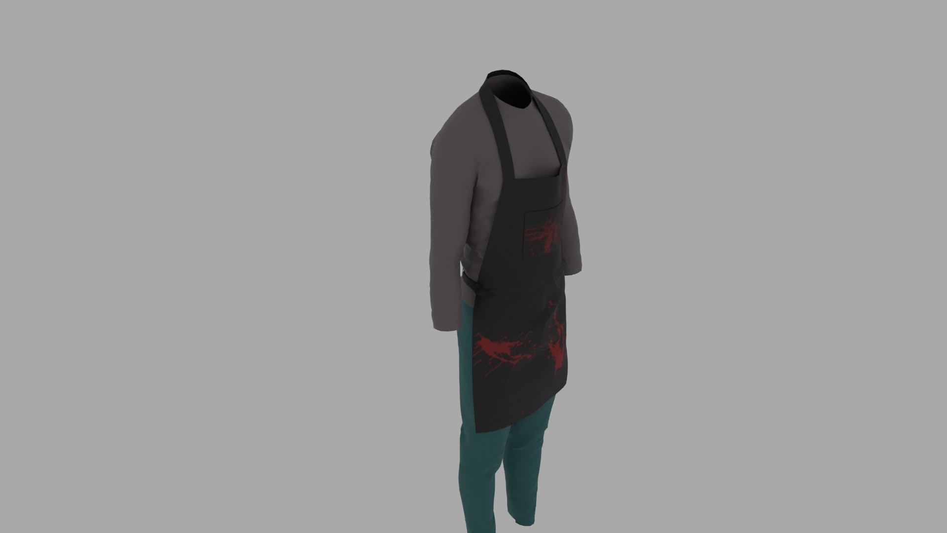 Butcher Costume 3D Model - TurboSquid 1973147