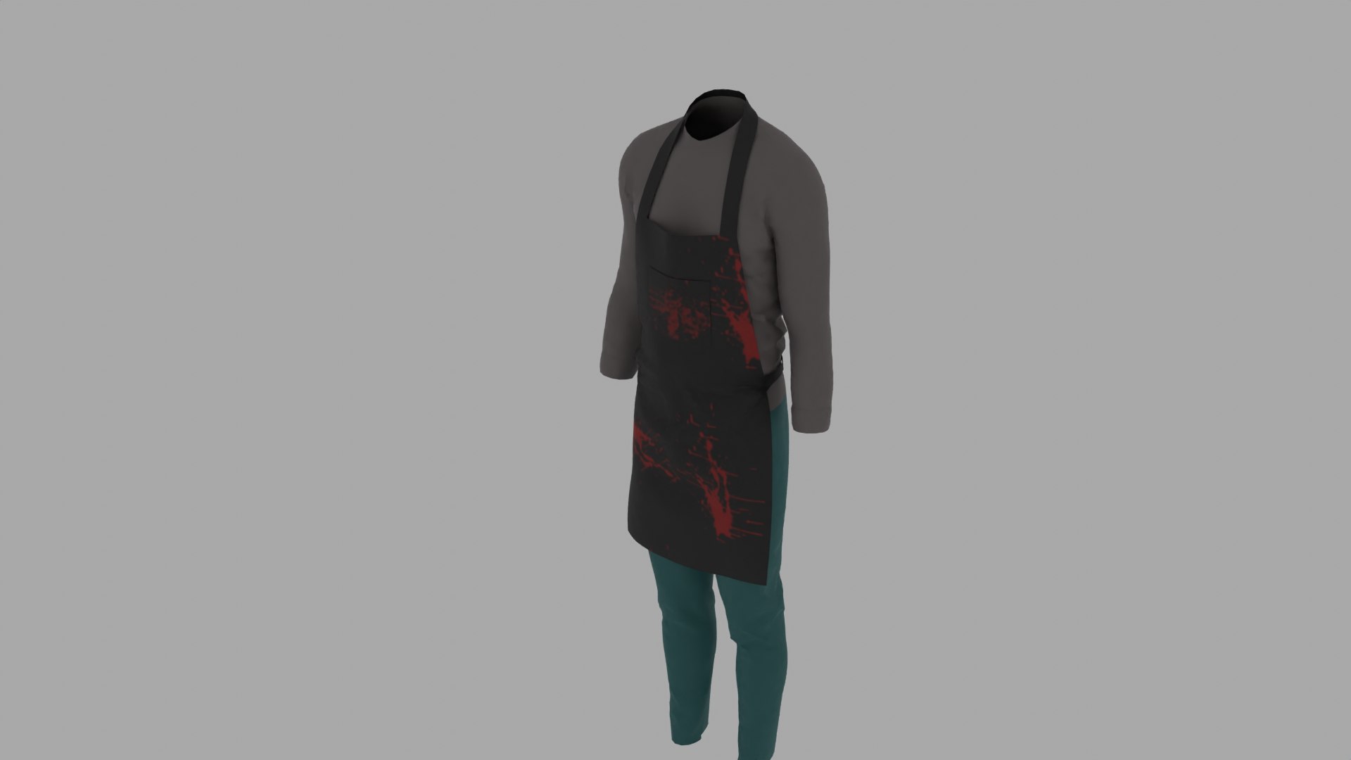 Butcher Costume 3D Model - TurboSquid 1973147