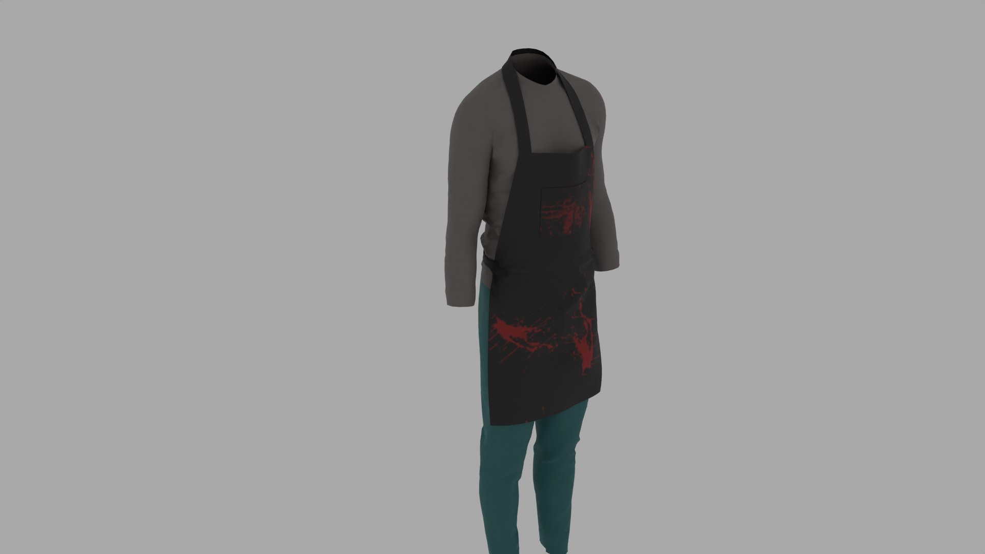 Butcher Costume 3D Model - TurboSquid 1973147