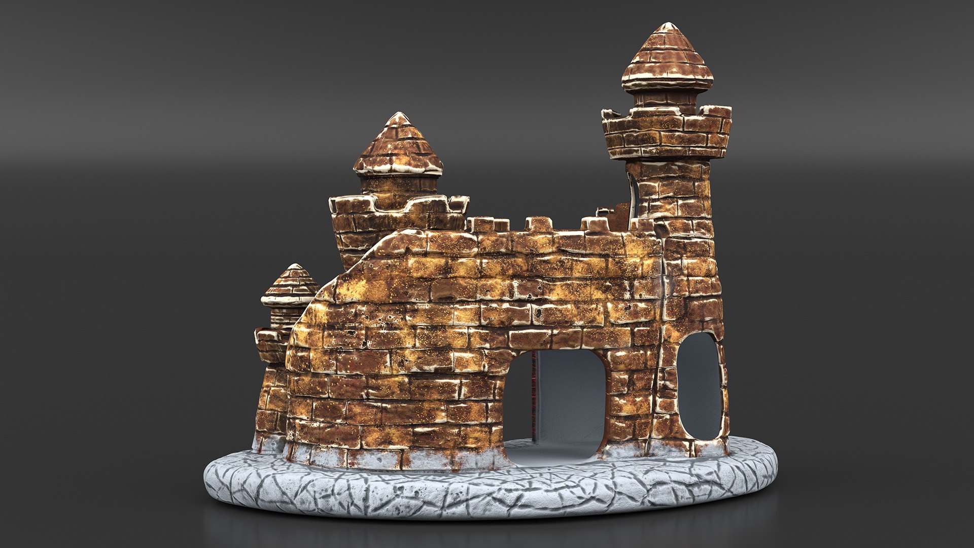 Castle Aquarium Decoration Model - TurboSquid 2101945