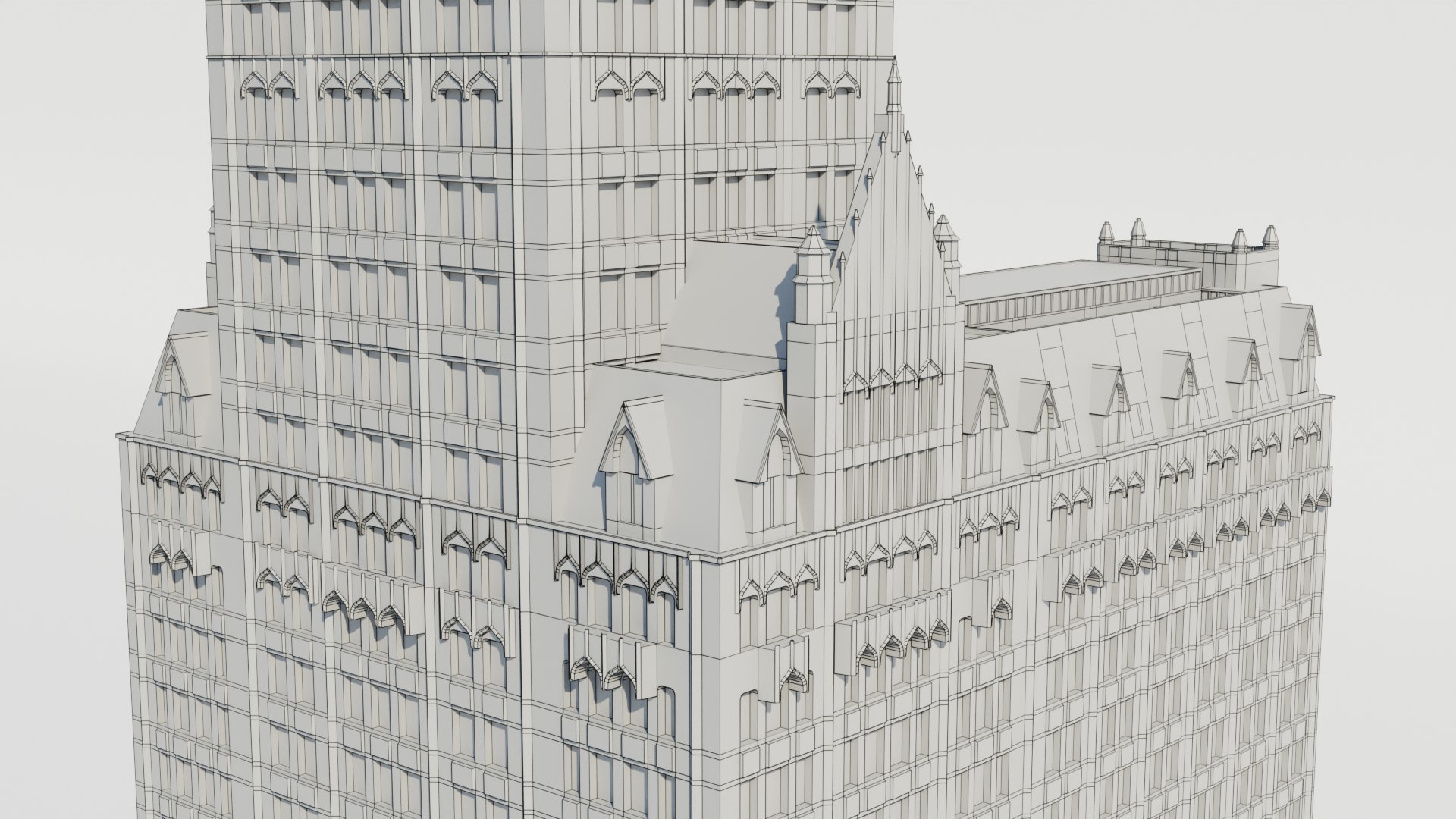 3D Model The Woolworth Building New York City - TurboSquid 1933697