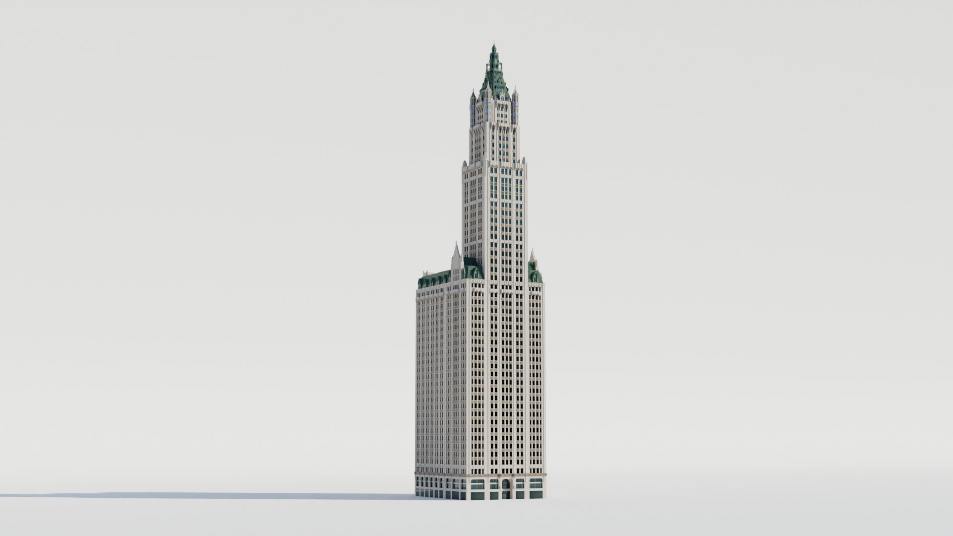 3D Model The Woolworth Building New York City - TurboSquid 1933697