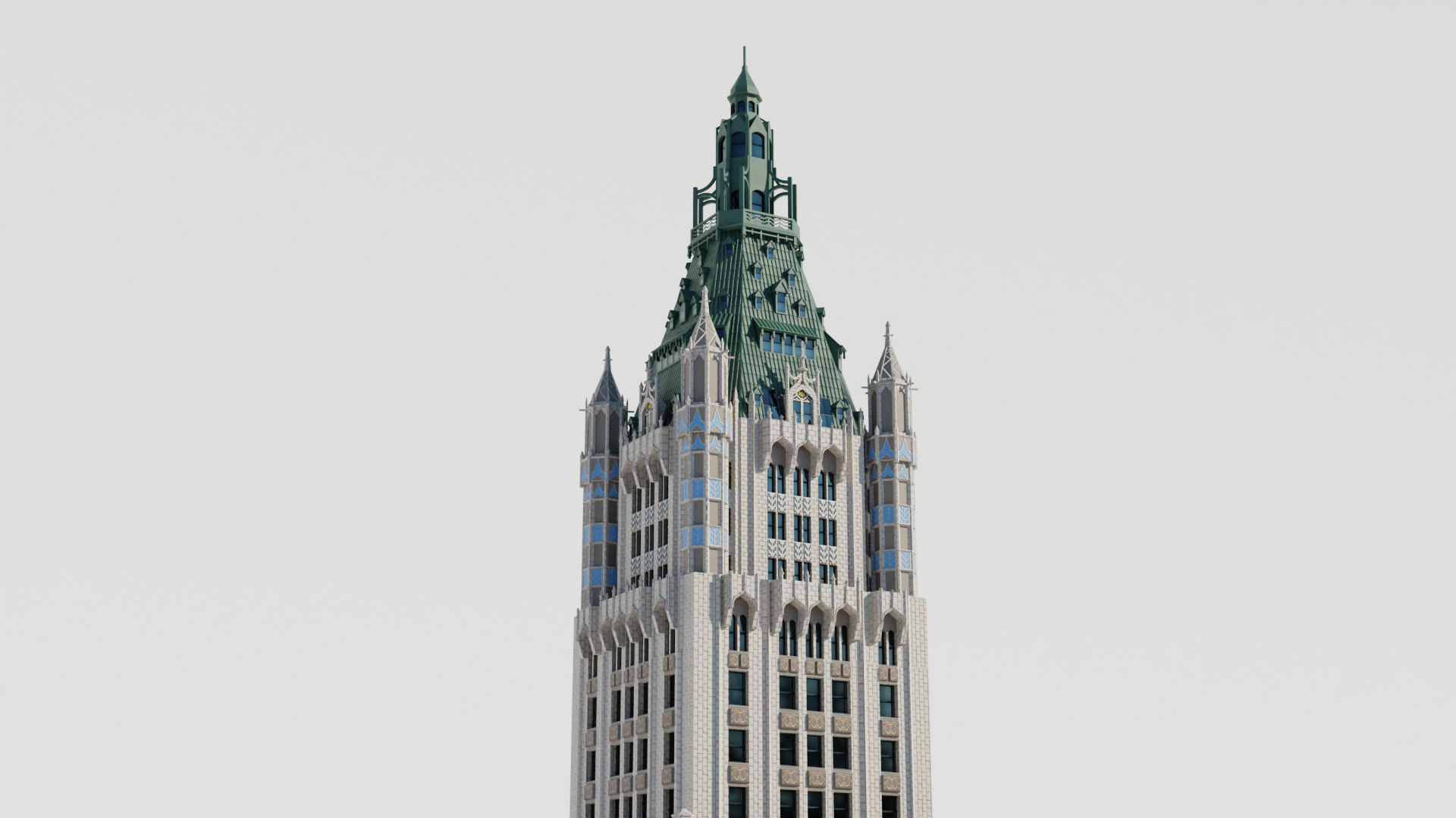 3D Model The Woolworth Building New York City - TurboSquid 1933697