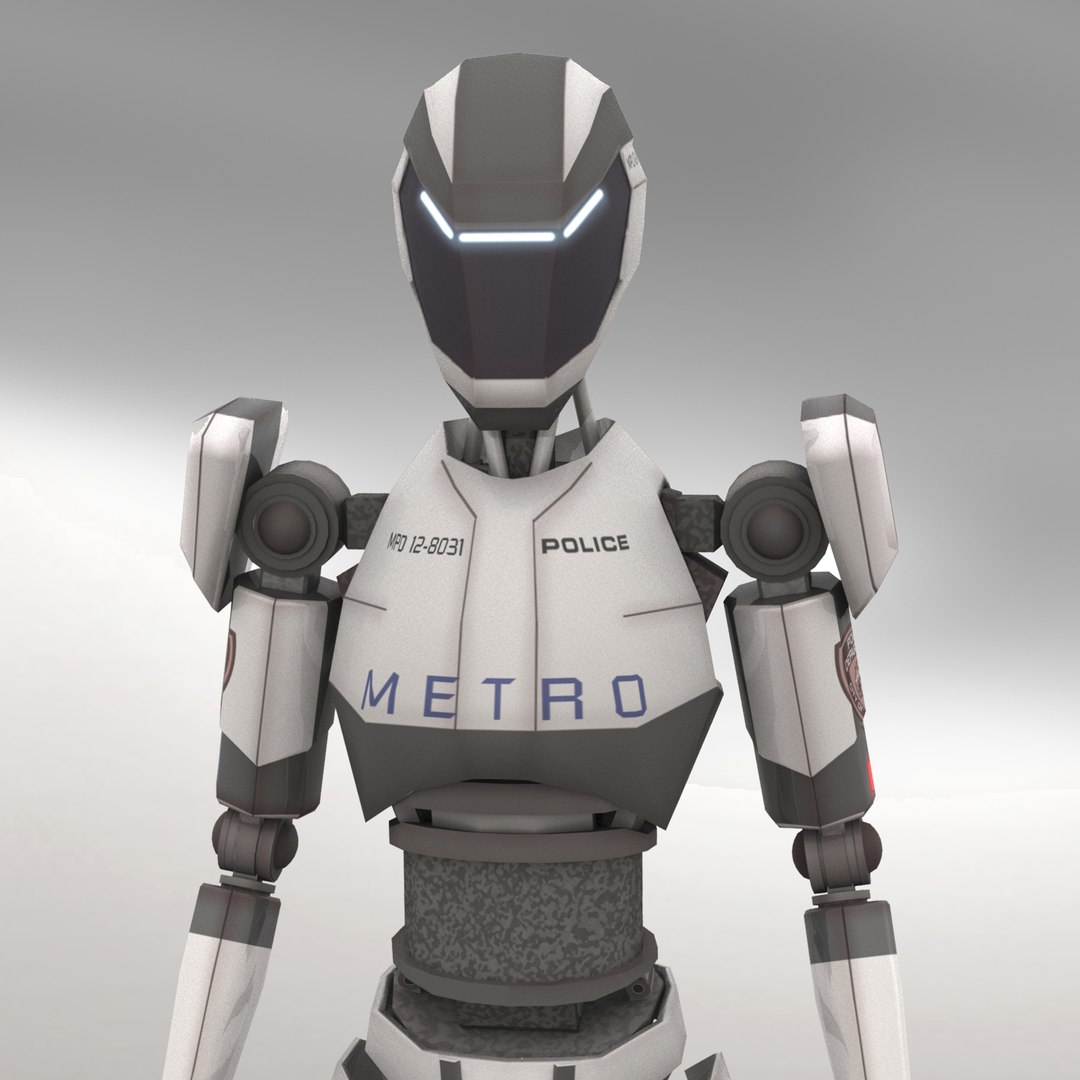 3D Police Rigged Model - TurboSquid 1199145