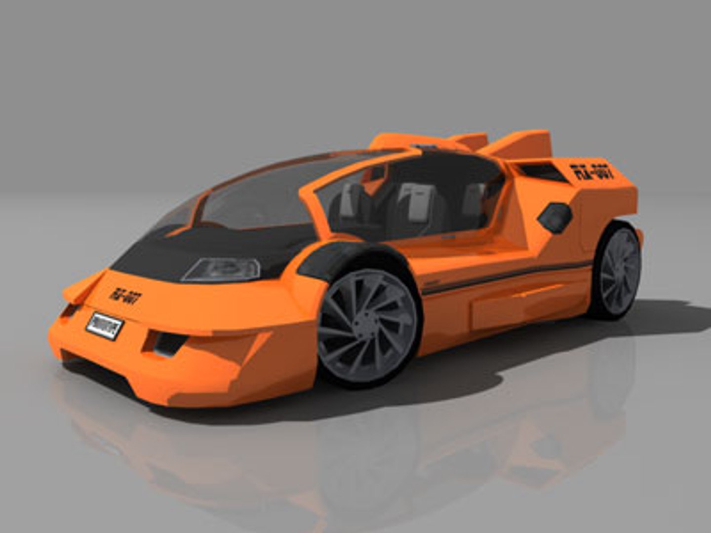 Rx007 Concept Car 3d Model