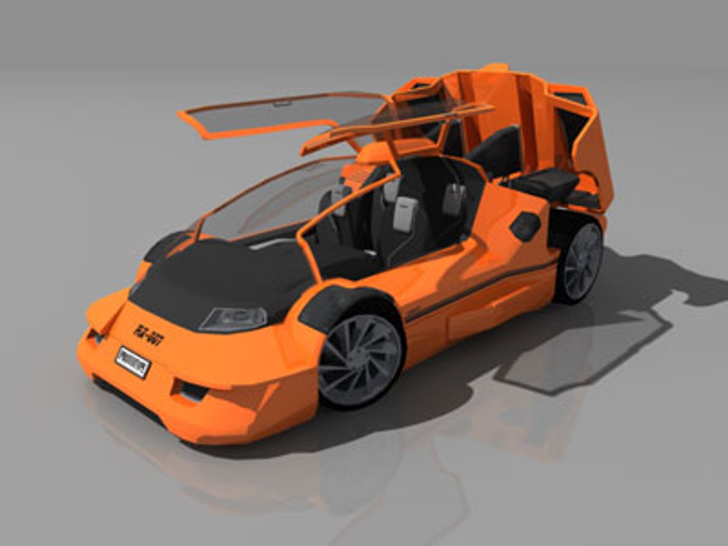 Rx007 Concept Car 3d Model