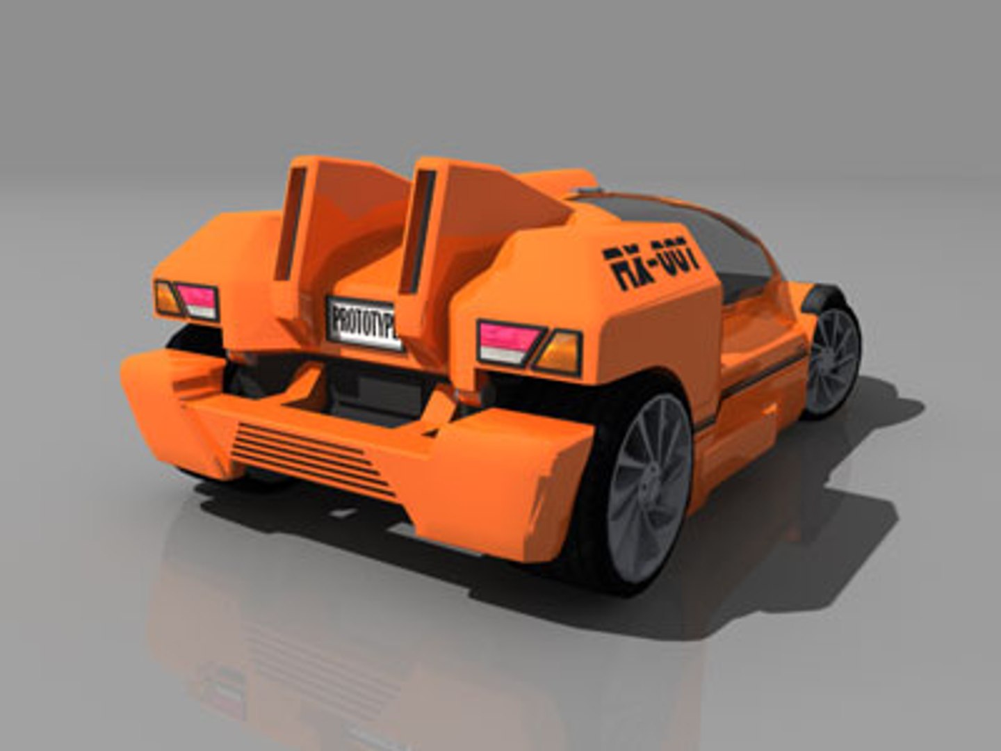 Rx007 Concept Car 3d Model