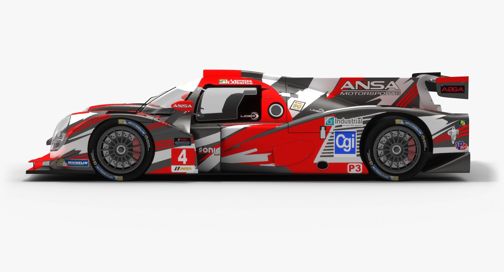 3D ansa motorsports imsa prototype - TurboSquid 1452808