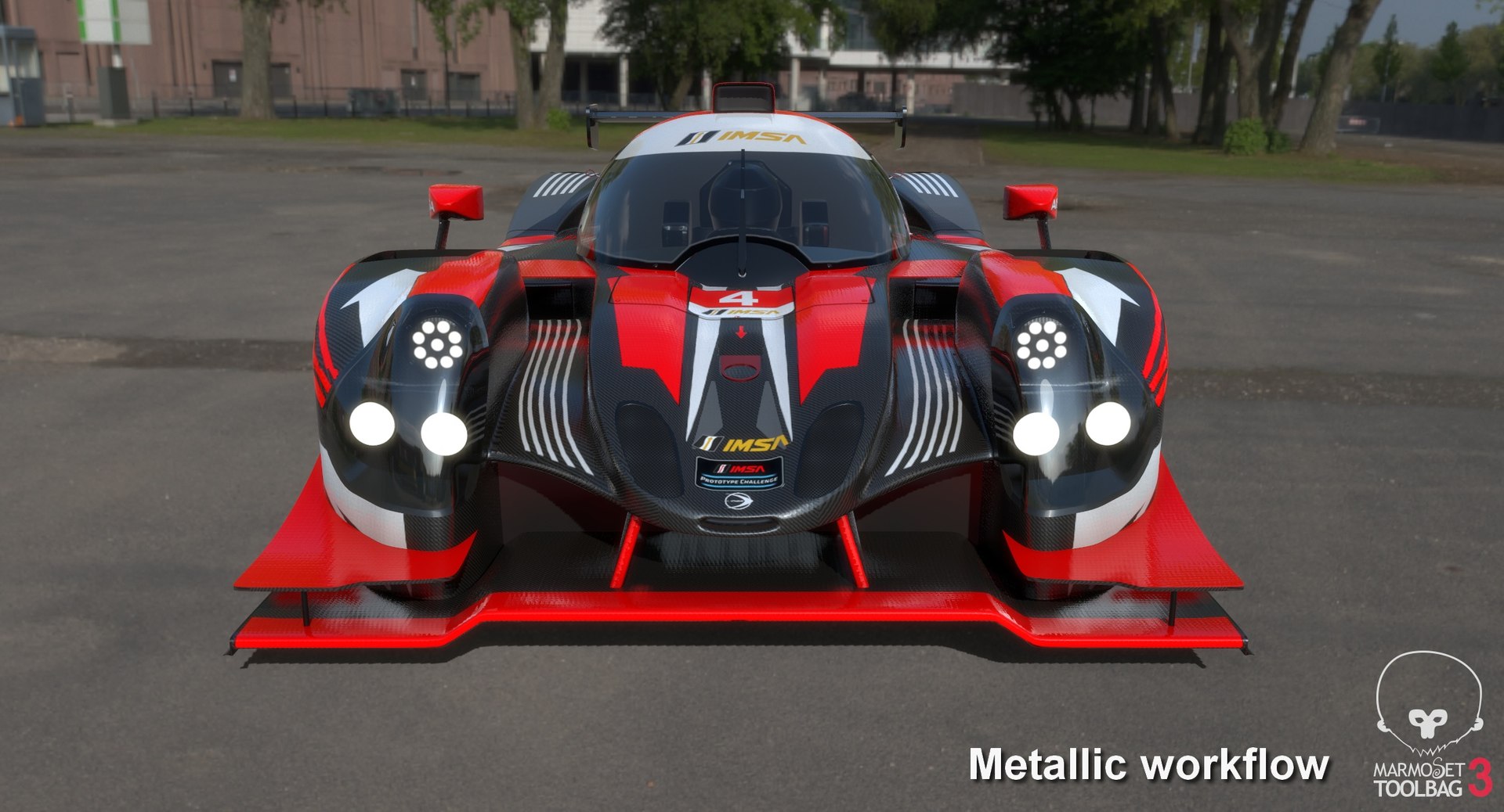 3D ansa motorsports imsa prototype - TurboSquid 1452808