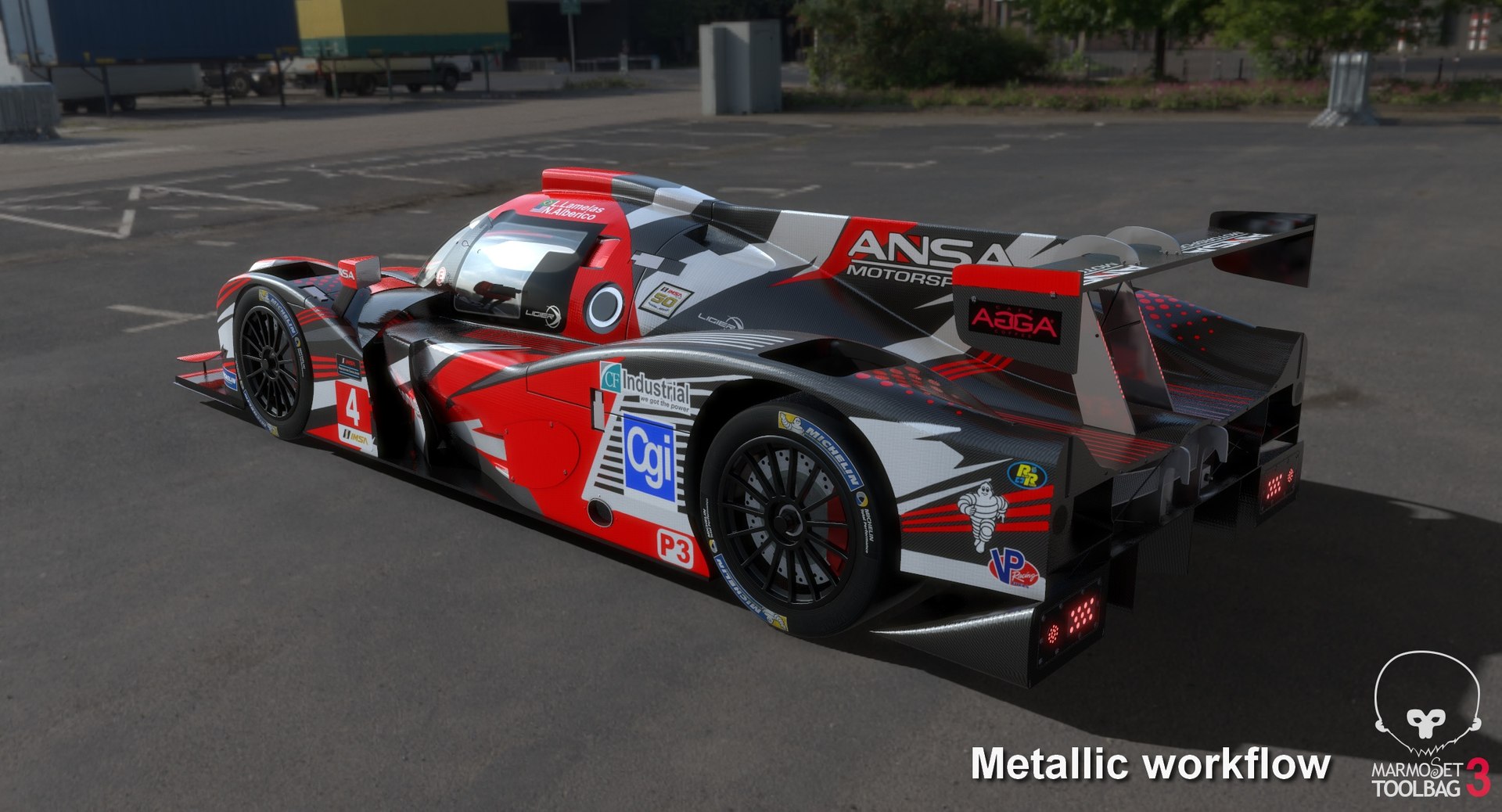 3D ansa motorsports imsa prototype - TurboSquid 1452808