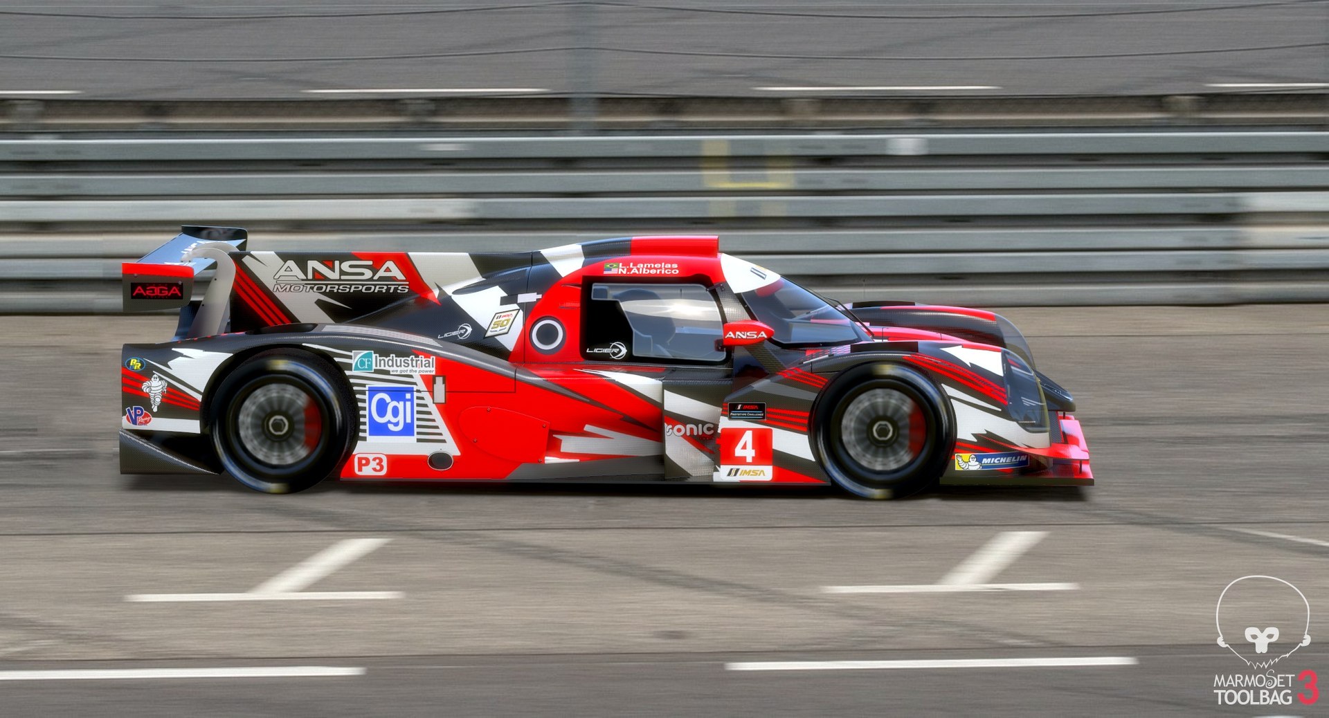 3D ansa motorsports imsa prototype - TurboSquid 1452808