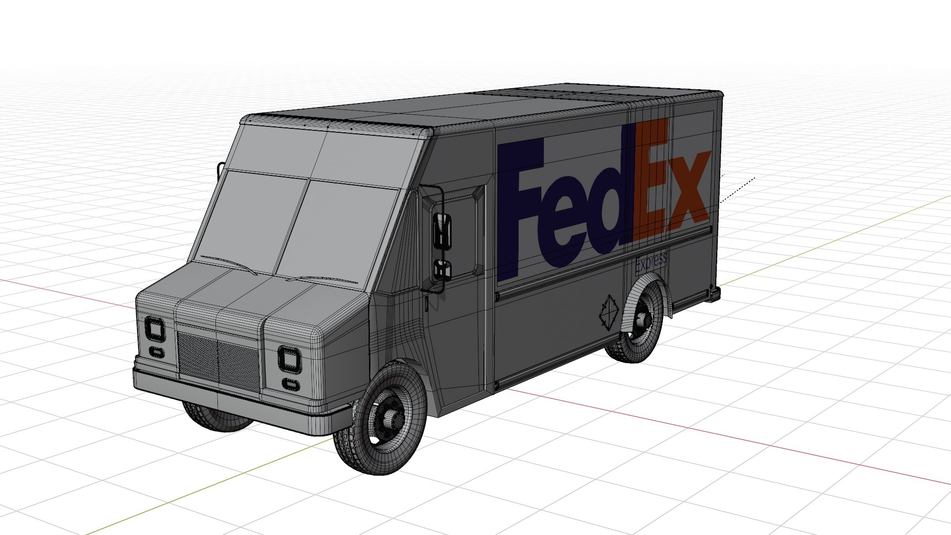 FedEx Truck 3D Model - TurboSquid 2020465